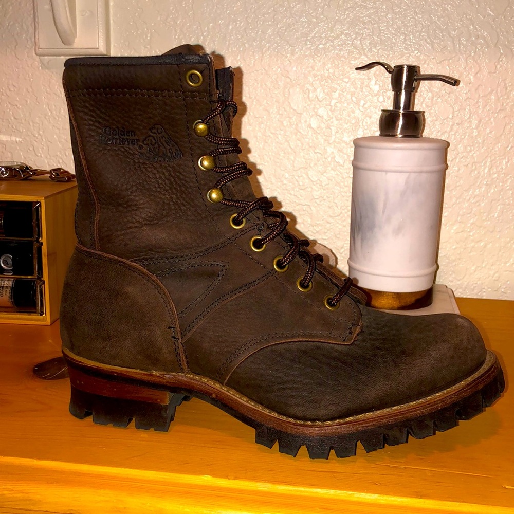 Women’s 6.5 Golden Retriever Logging Boots - Gem